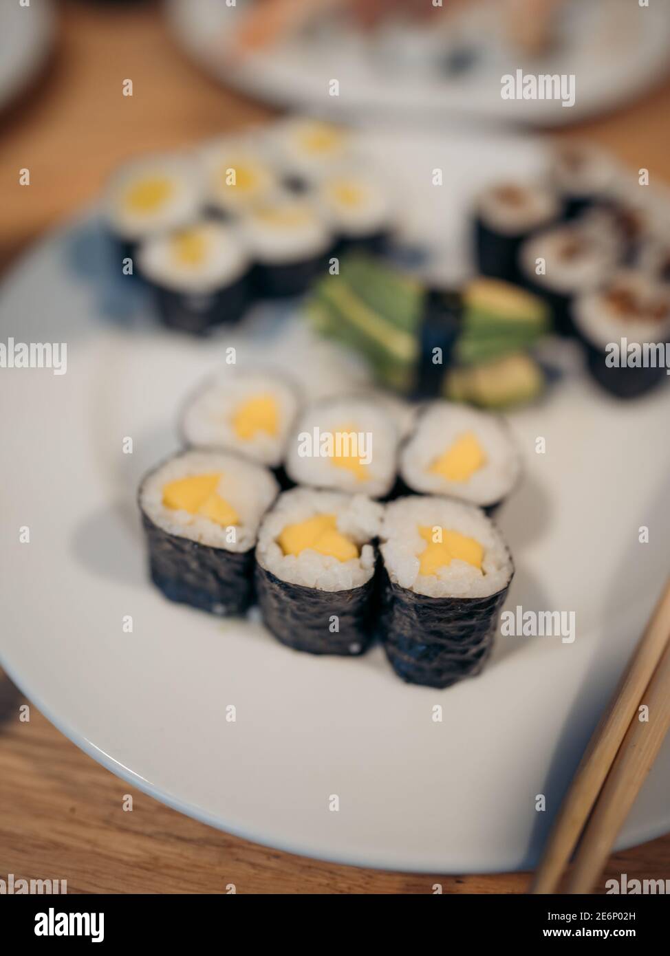 Traditional japanese hand rolls hi-res stock photography and images - Alamy