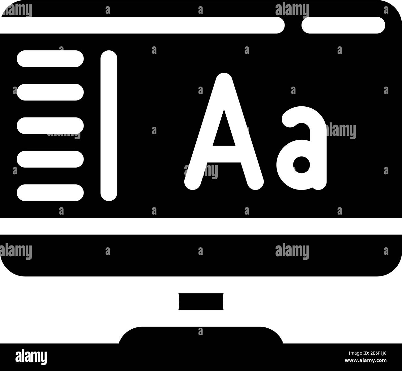 Document operating system black icon hi-res stock photography and ...