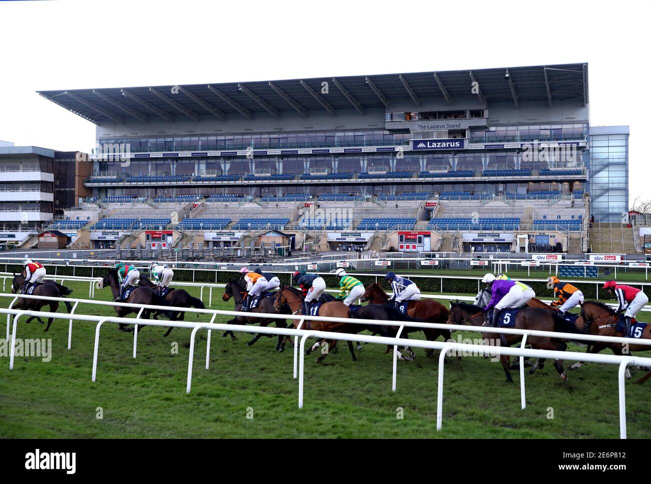 General view of the grandstand at doncaster racecourse hi-res stock ...