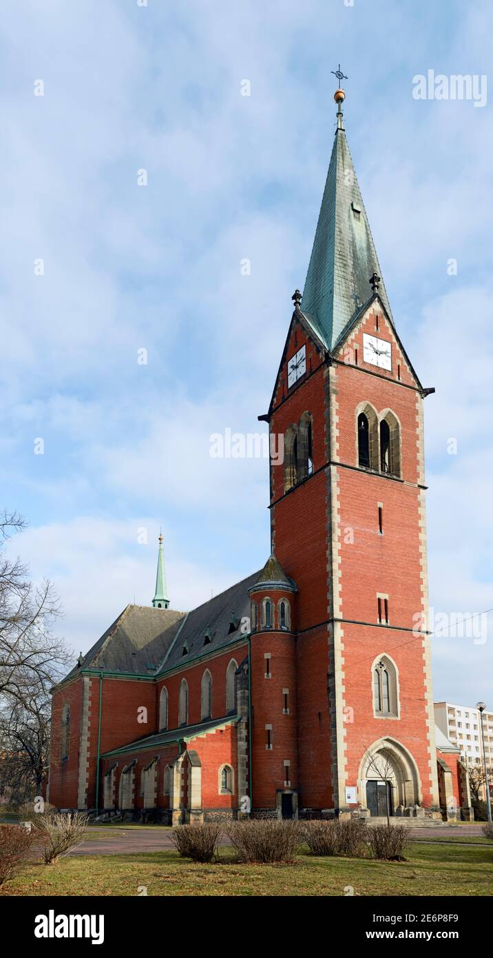 Exterior of Church of the Divine Heart of the Lord so-called Red Church ...