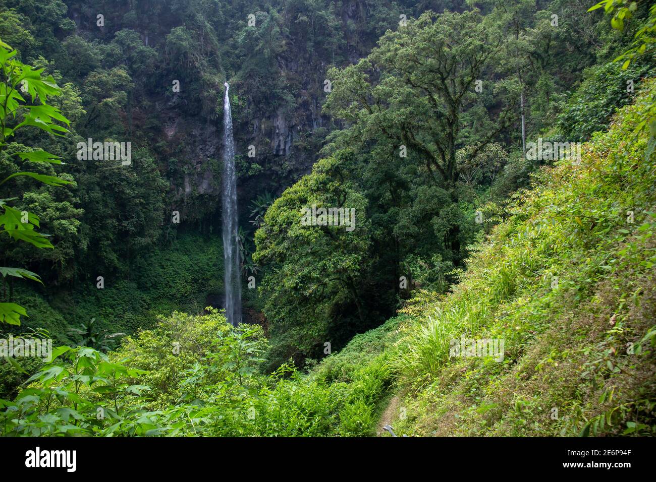 Watu Ondo waterfall is a tourist destination in East Java. high ...