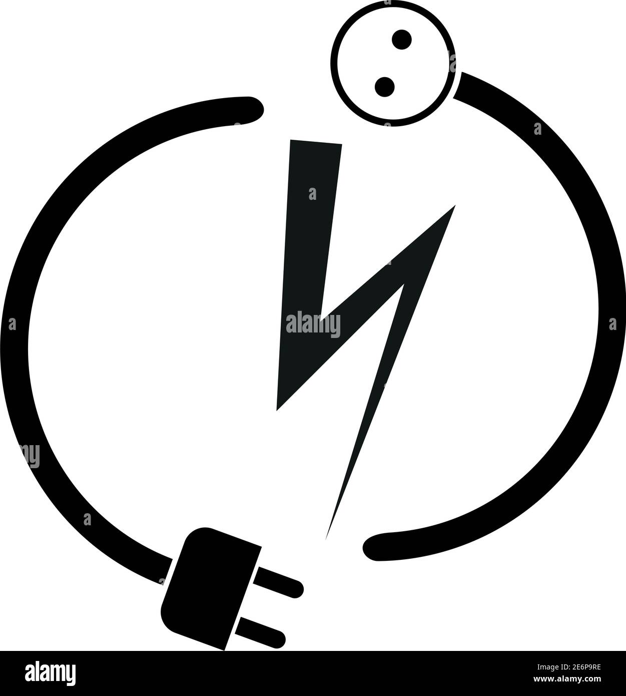 Plug, socket, electrician, Logo, background Stock Vector Image & Art ...