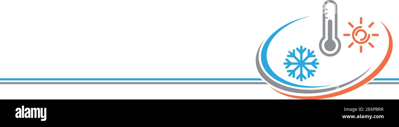 Thermometer, sun, snowflake, temperature background Stock Vector Image ...