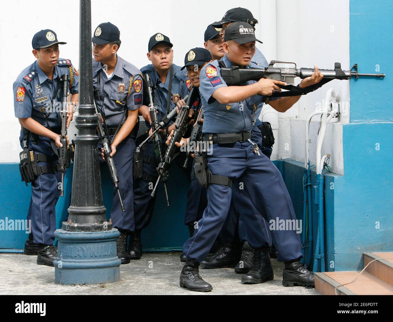 Philippine national police members special hi-res stock photography and ...
