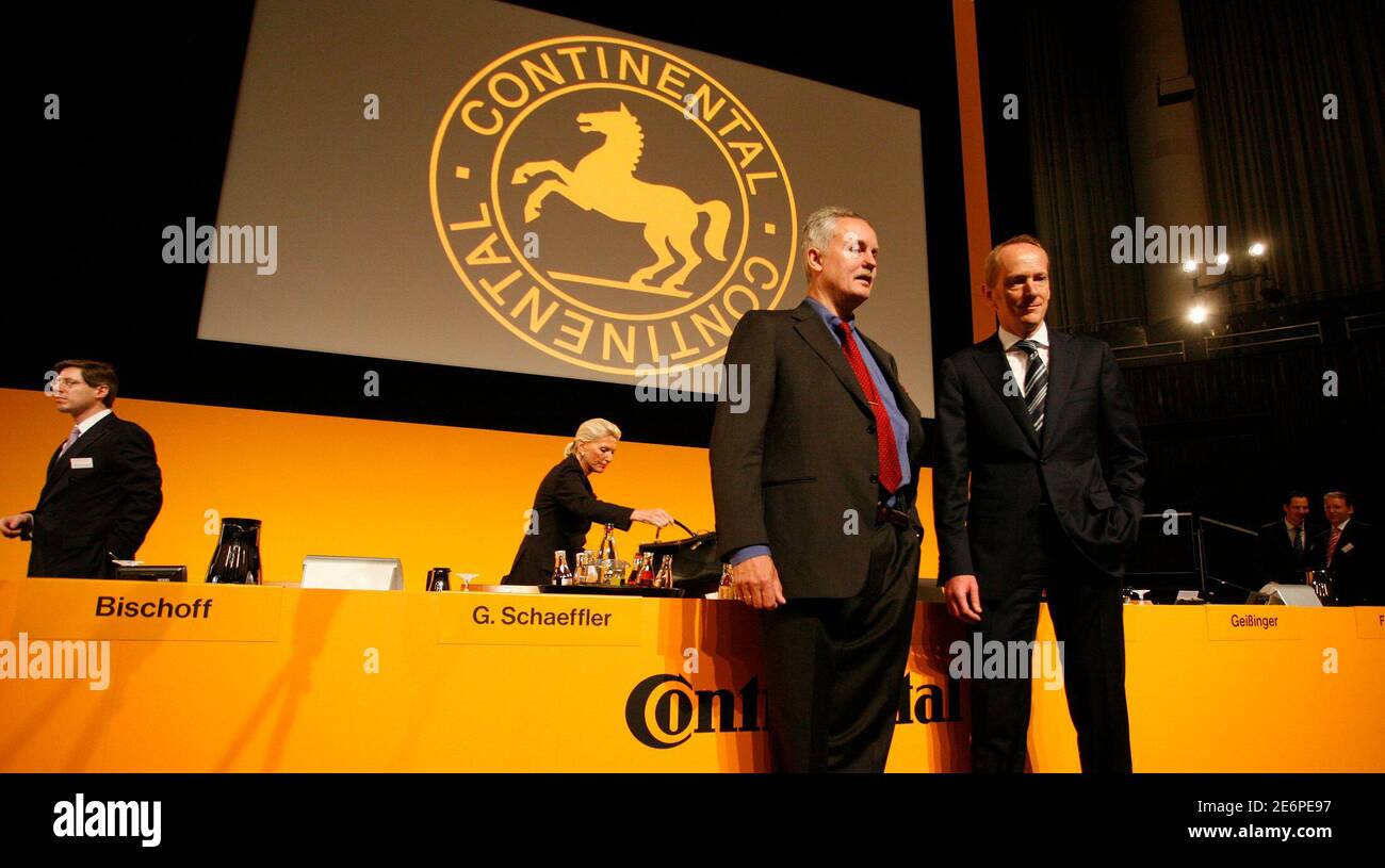 Georg schaeffler l r maria elisabeth schaeffler hi-res stock ...