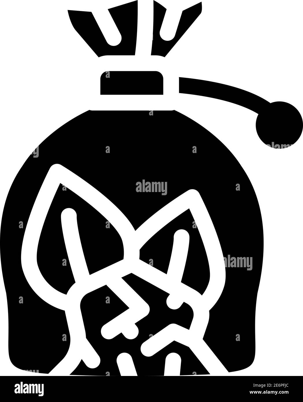 witches pouch glyph icon vector illustration flat Stock Vector Image ...