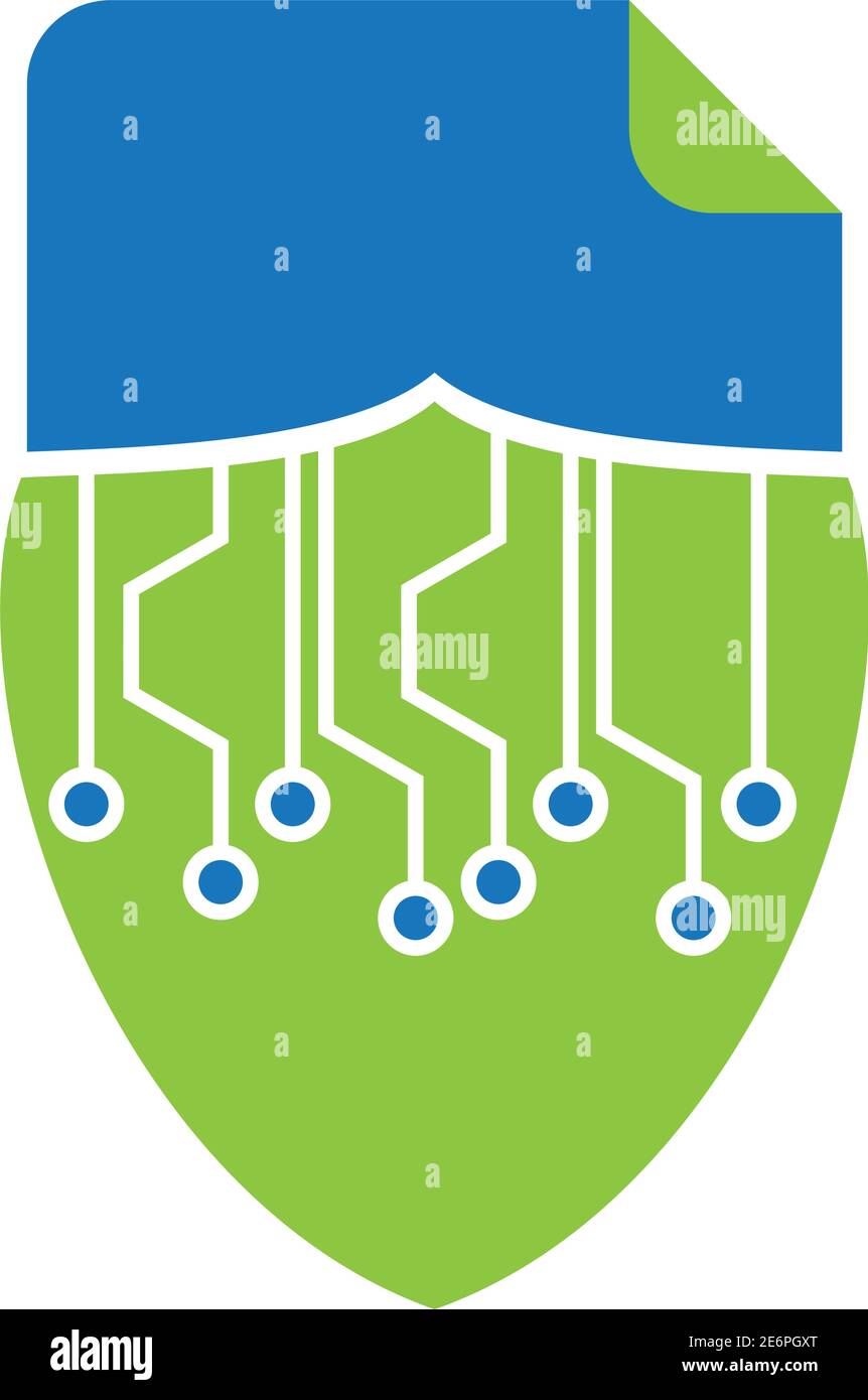 Digitization, data protection, data backup, logo, icon Stock Vector ...