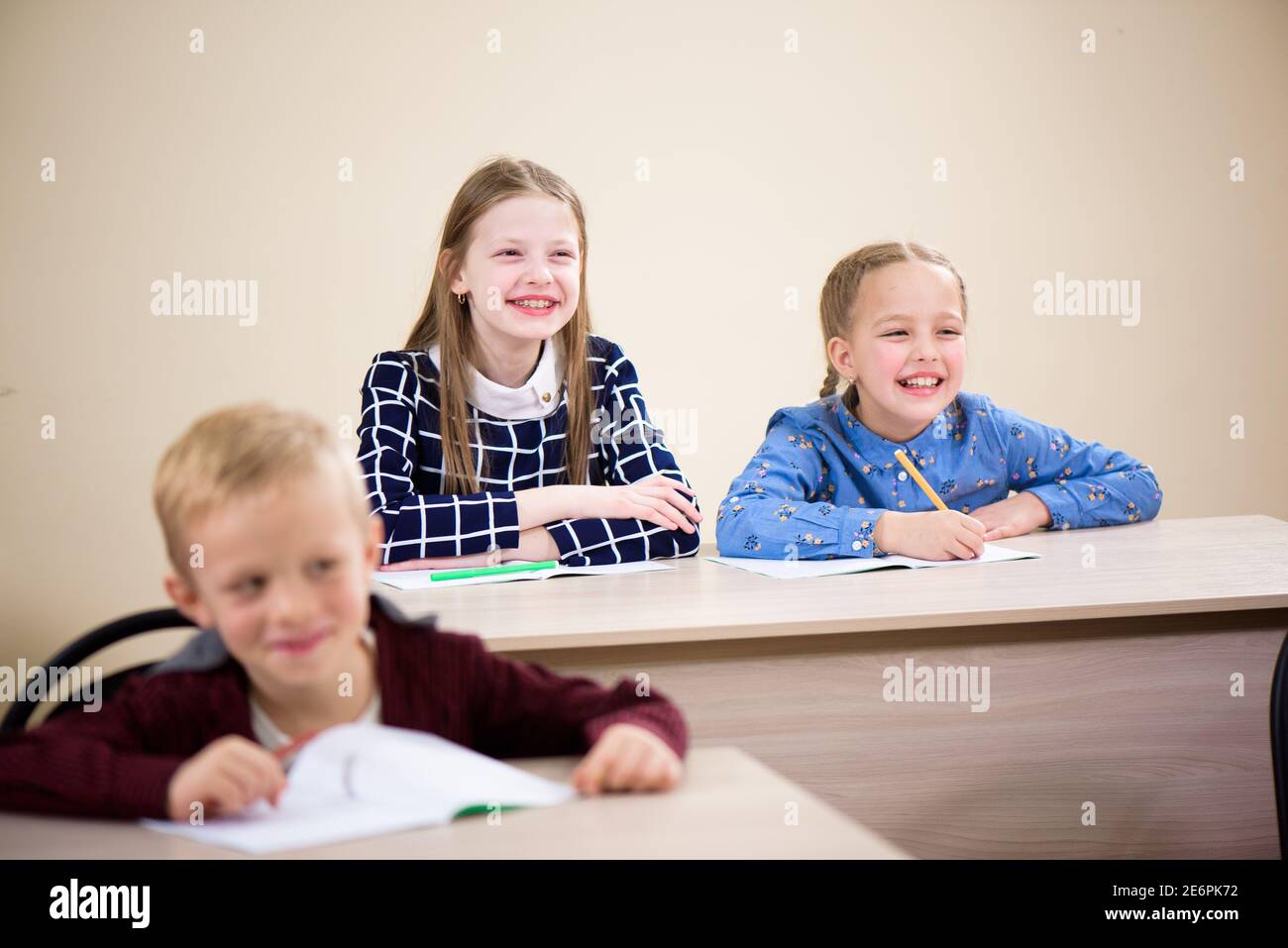 Children are students together in a classroom in school get the ...