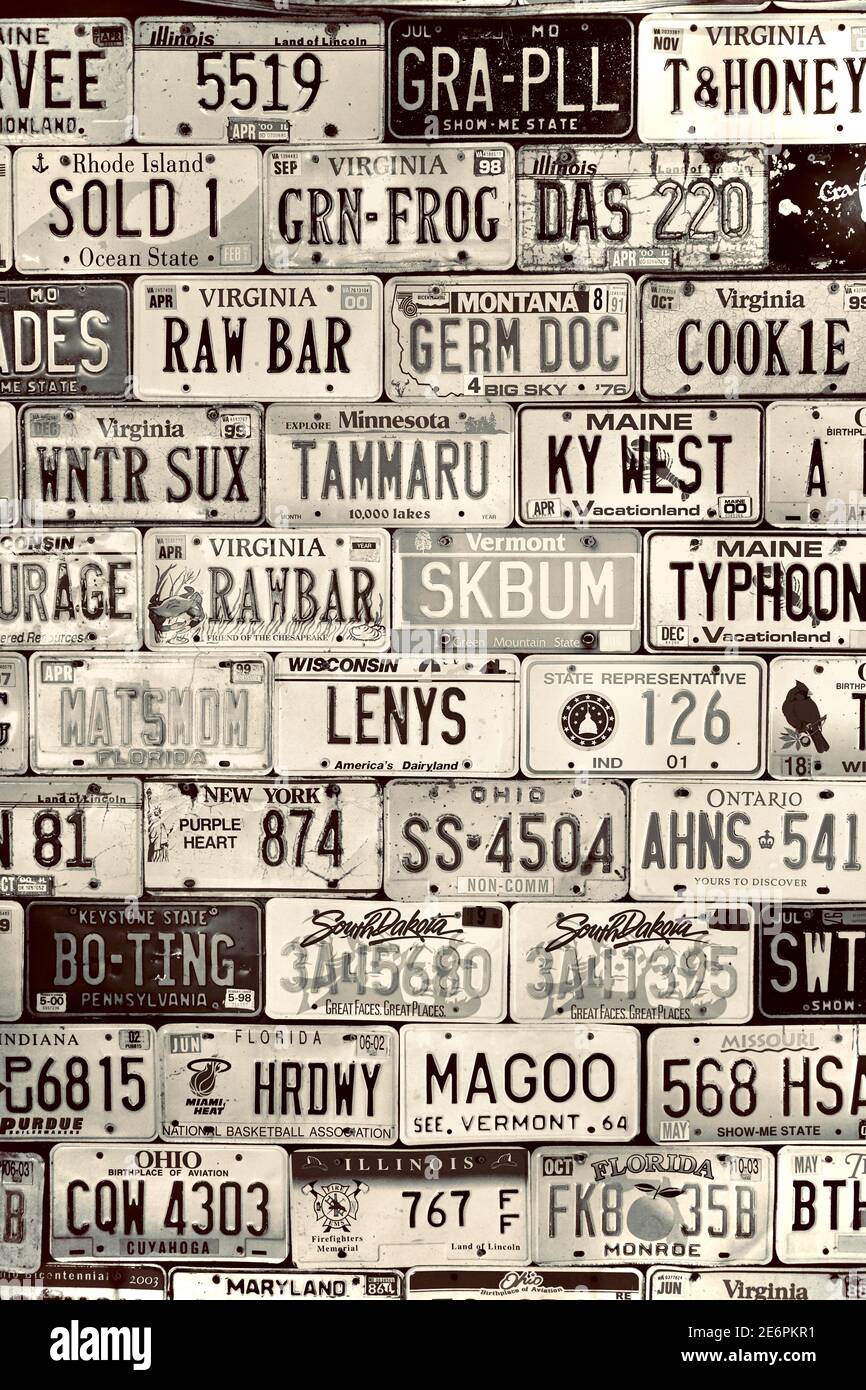 Florida license plate hi-res stock photography and images - Alamy