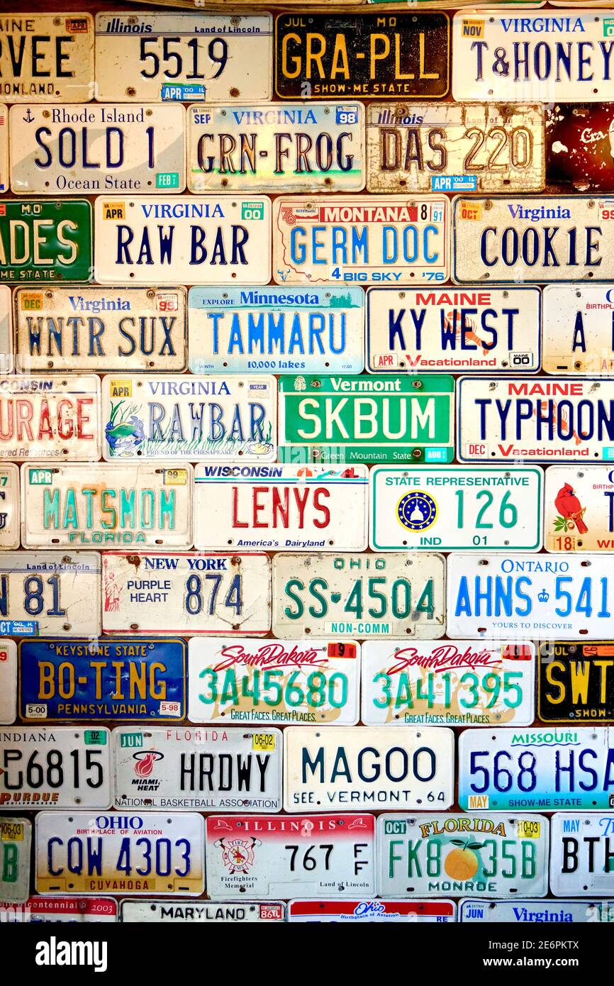 Florida license plate hi-res stock photography and images - Alamy