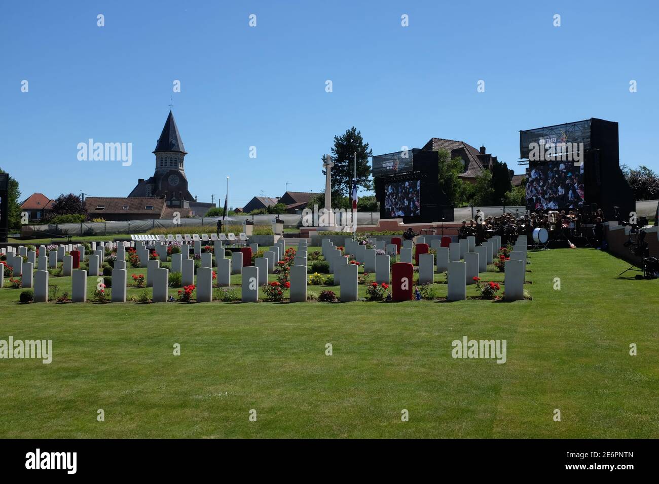 Pheasant wood military cemetery, Fromelles Stock Photo - Alamy
