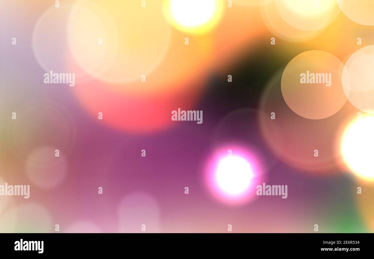 Abstract light golden gradient pink festive bokeh background with ...