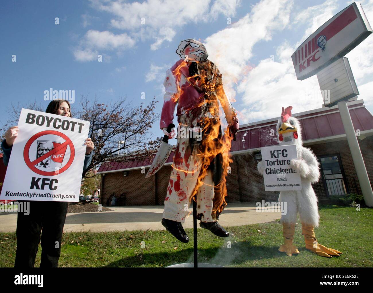 Peta kfc protest hi-res stock photography and images - Alamy