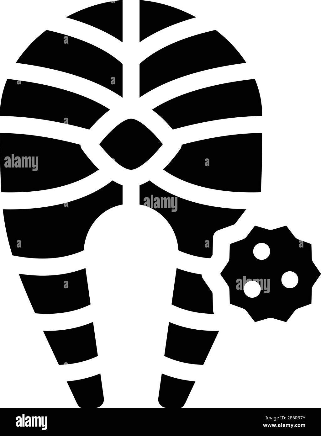 fish allergy glyph icon vector illustration flat Stock Vector Image ...