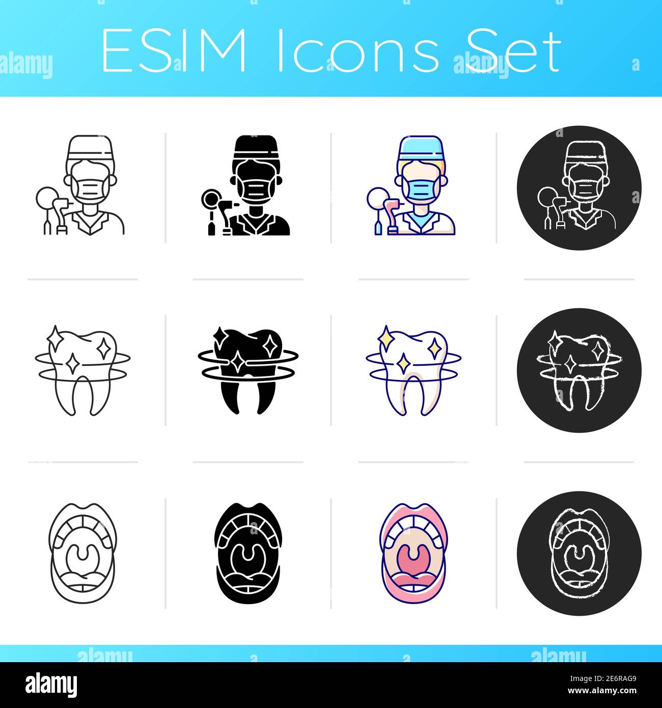 Dentistry practice icons set Stock Vector Image & Art - Alamy