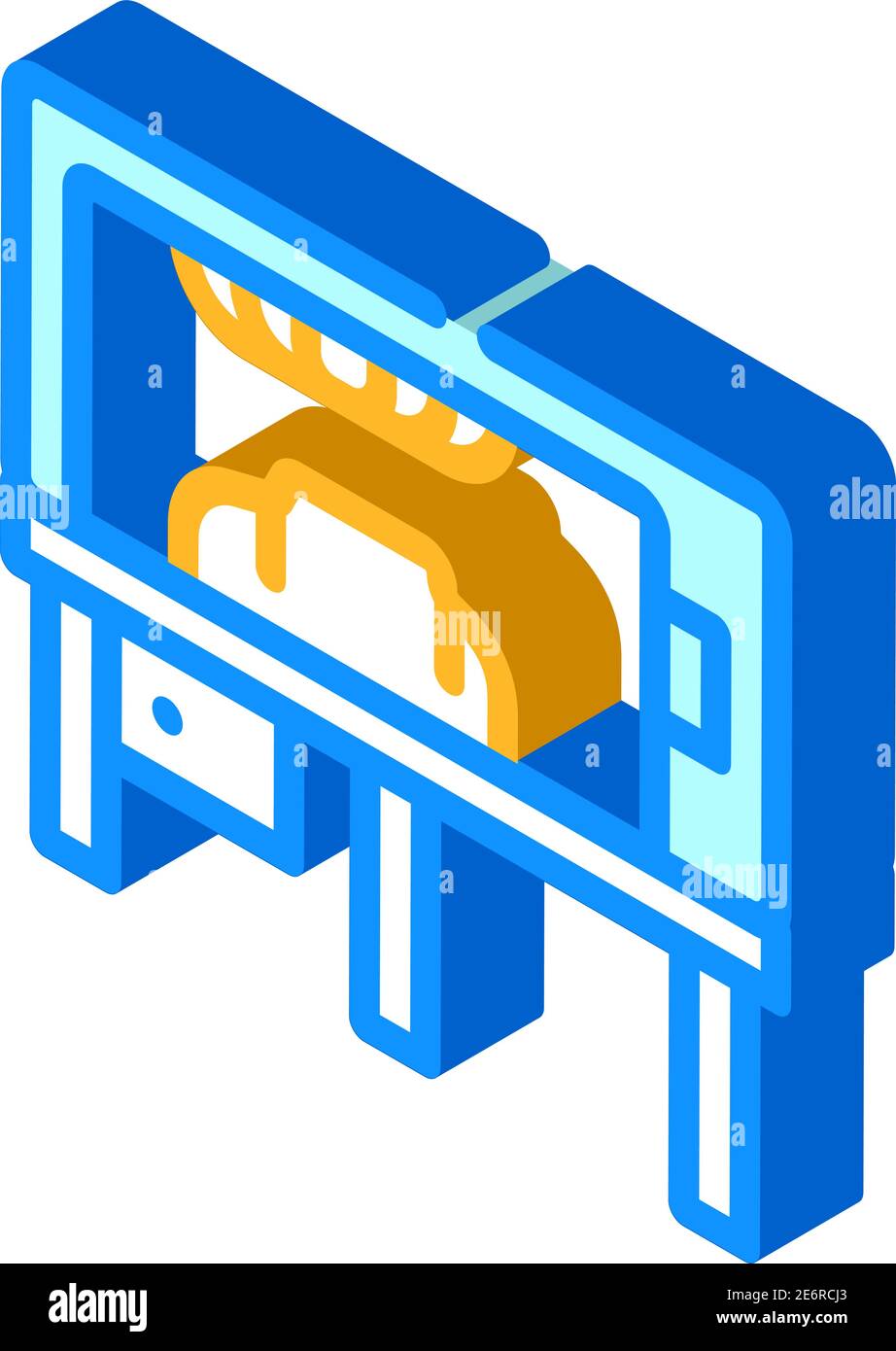 vacuum forming of plastic isometric icon vector illustration Stock ...