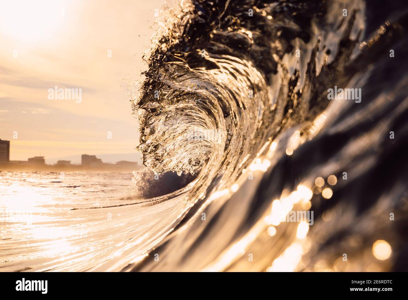 Glassy wave sunrise breaking hi-res stock photography and images - Alamy