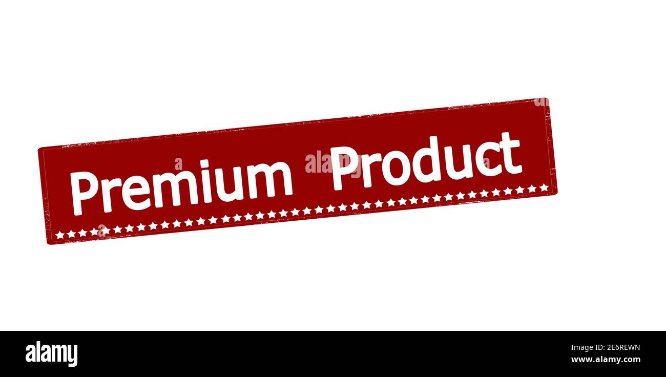 Rubber stamp with text premium product inside, vector illustration ...