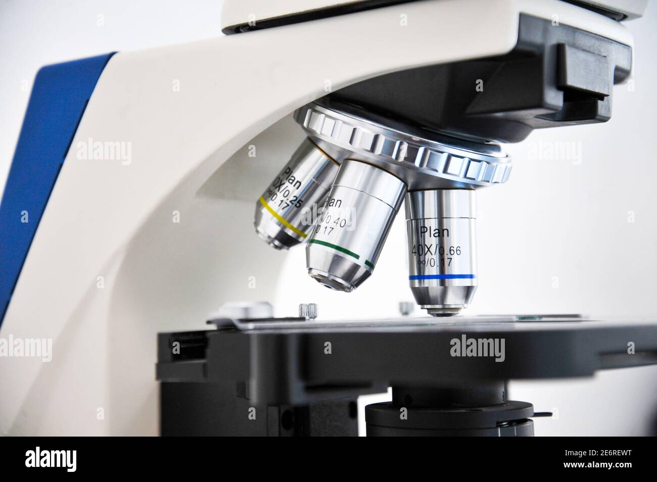 Details of a Medical Microscope close up image Stock Photo - Alamy