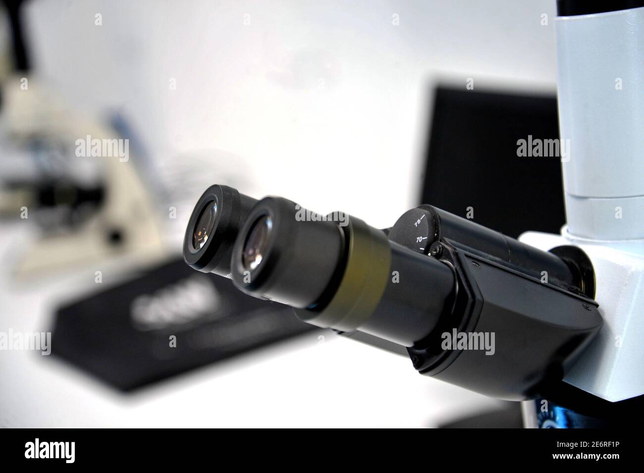 Details of a Medical Microscope close up image Stock Photo - Alamy
