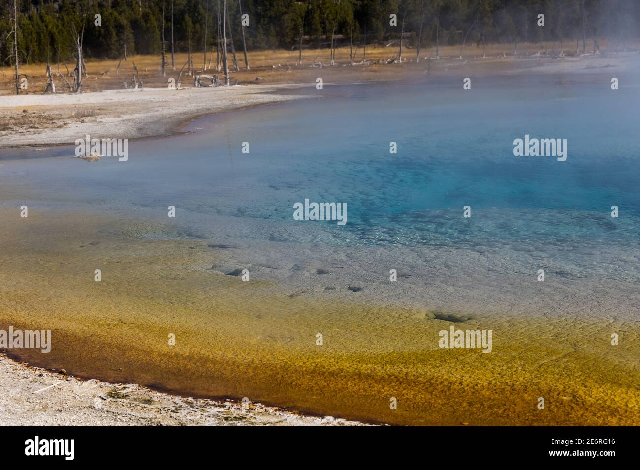 Yellowstone sulphur pools hi-res stock photography and images - Alamy
