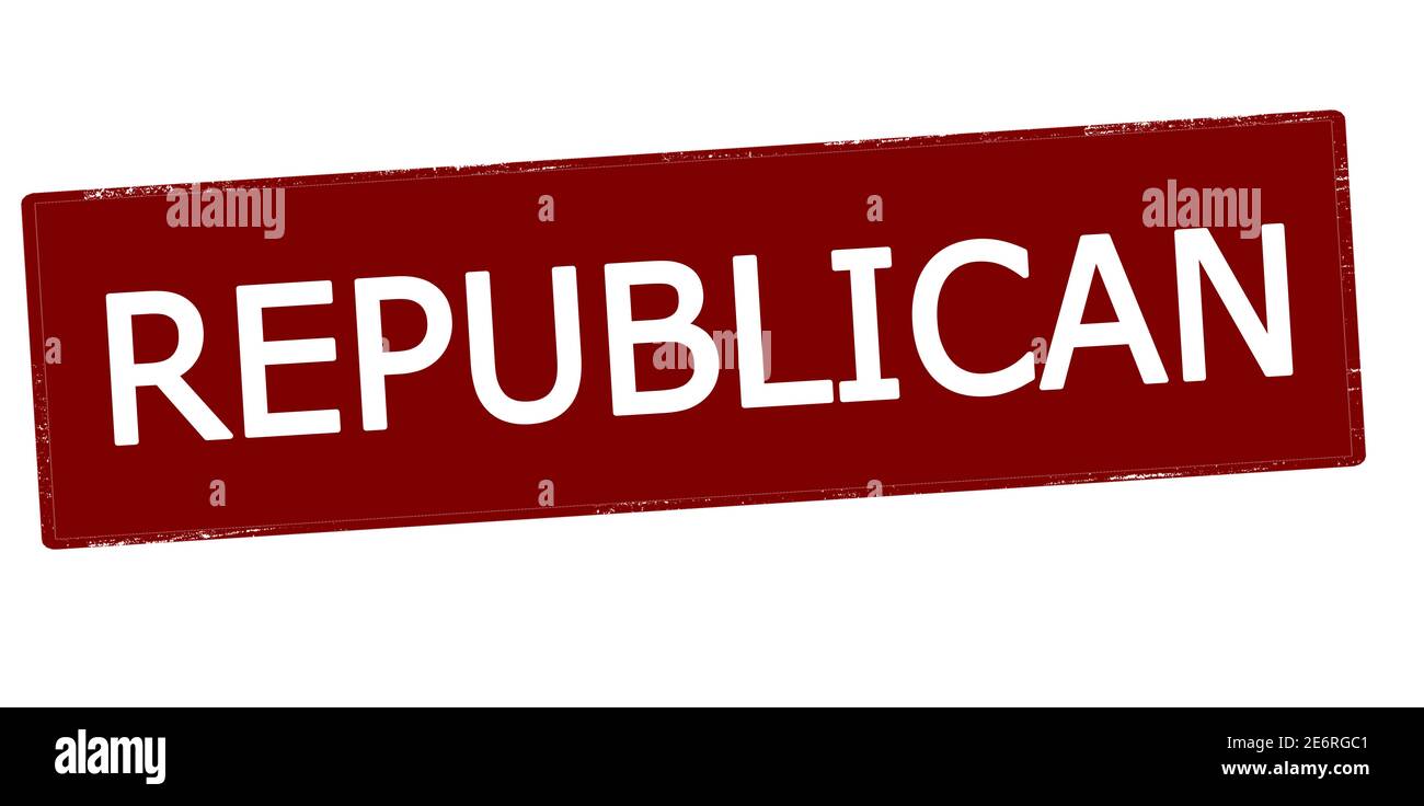 Rubber stamp with word republican inside, vector illustration Stock ...