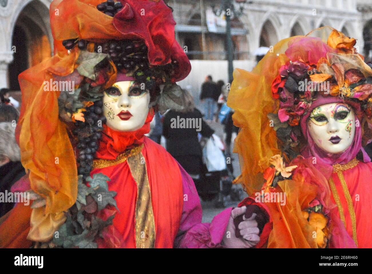 Carnival of Venice: masks and costumes. Italy Stock Photo - Alamy