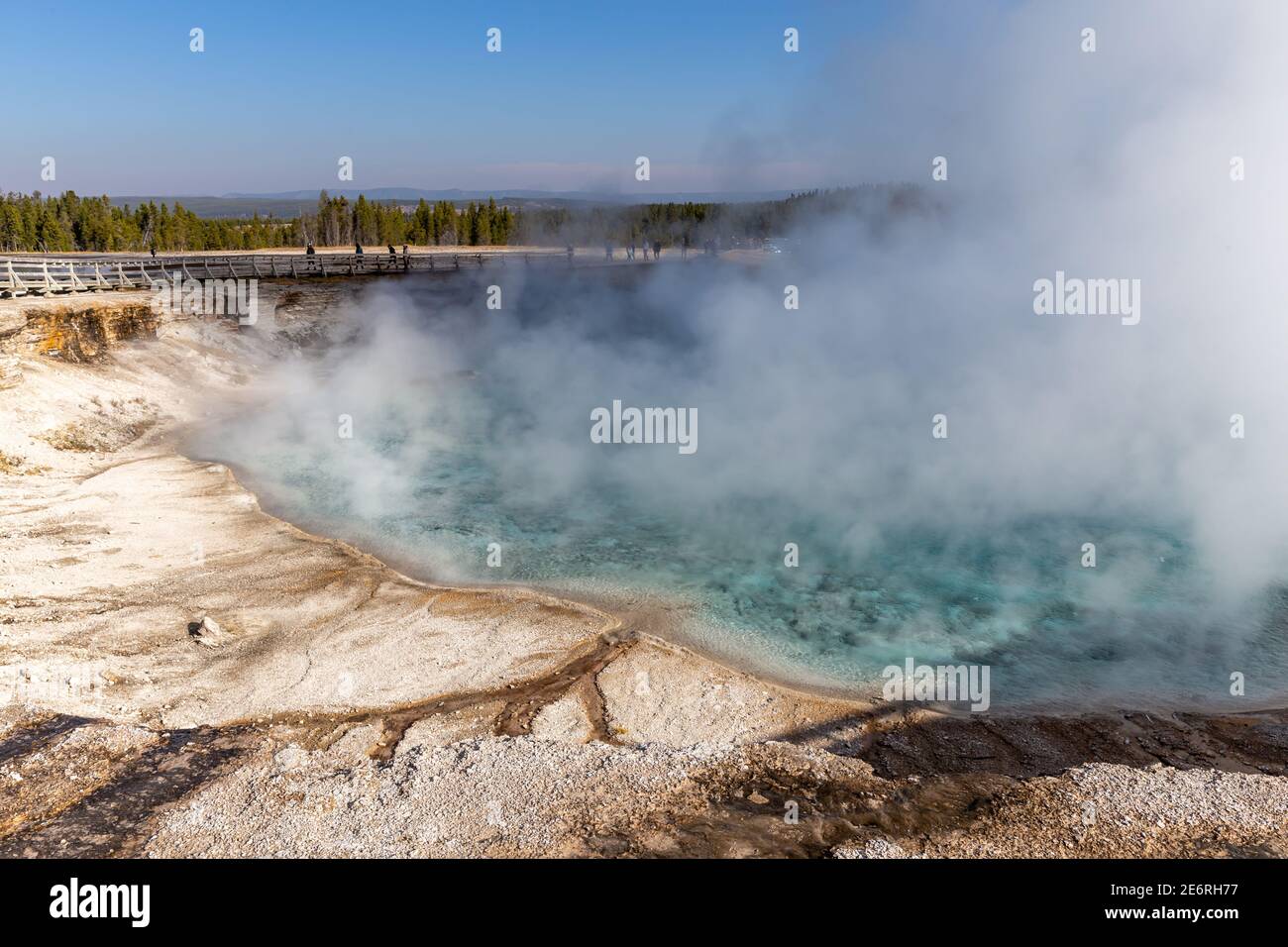 Hot springs are the most common hydro-thermal features at Yellowstone ...