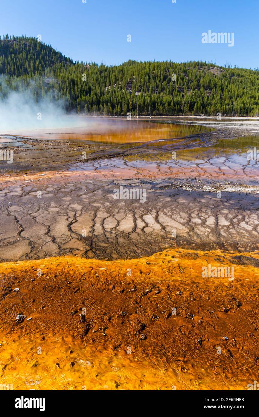 Yellowstone thermal features hi-res stock photography and images - Alamy