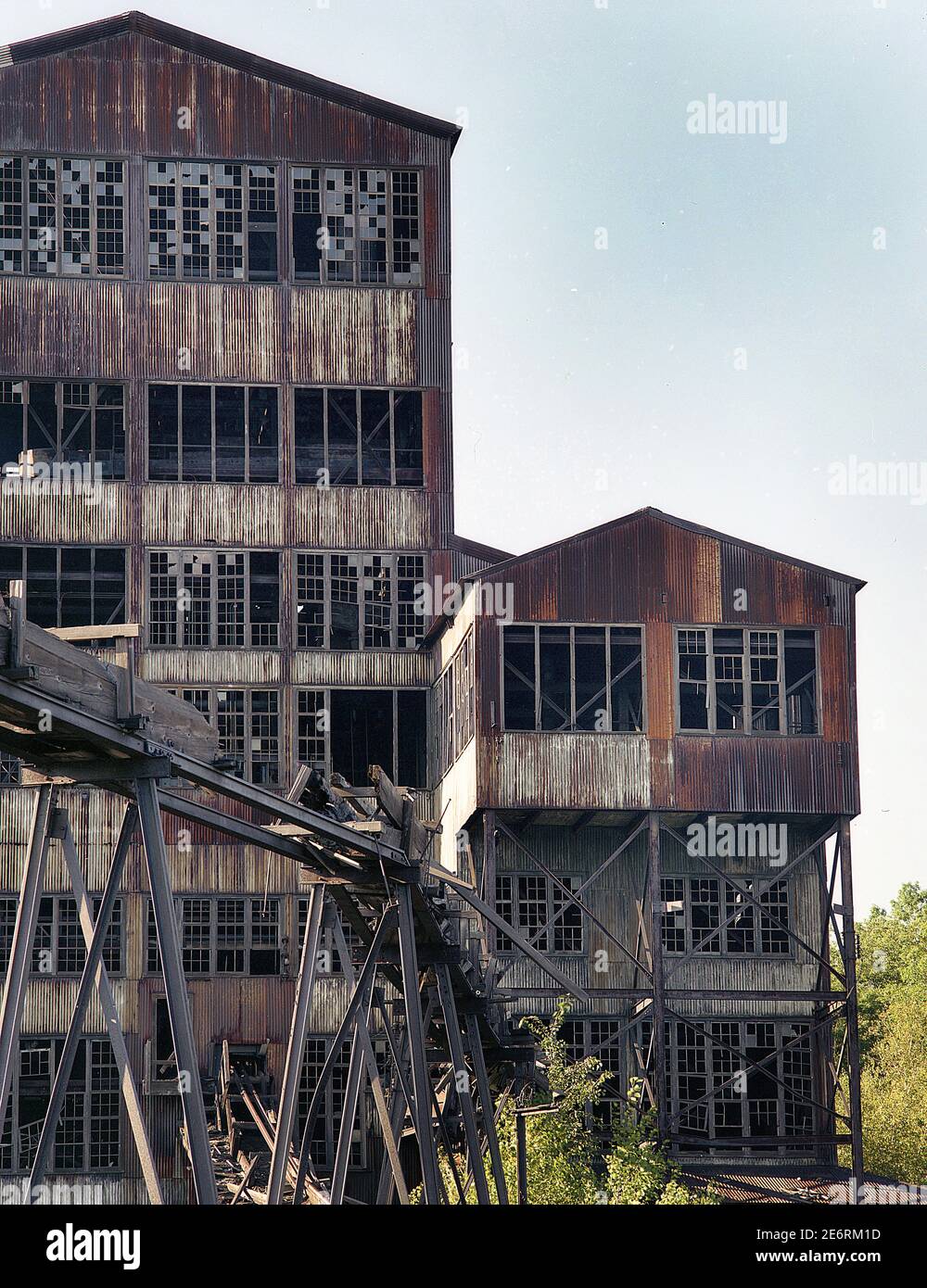 A View of the Huber Coal Breaker, Colliery in Ashley, Pennsylvania. USA ...