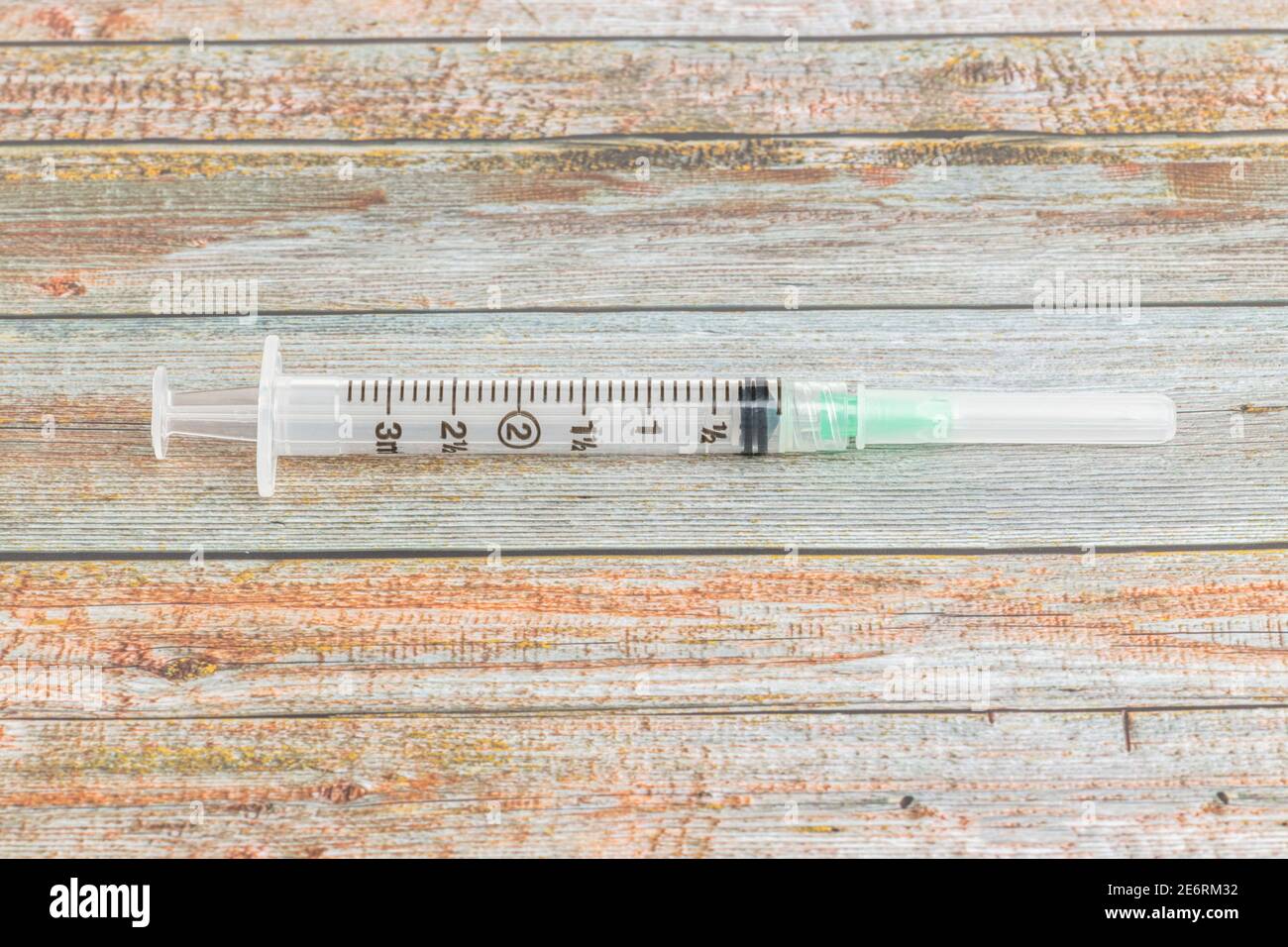 A close-up shot with selective focus of a hygienic single-use plastic ...