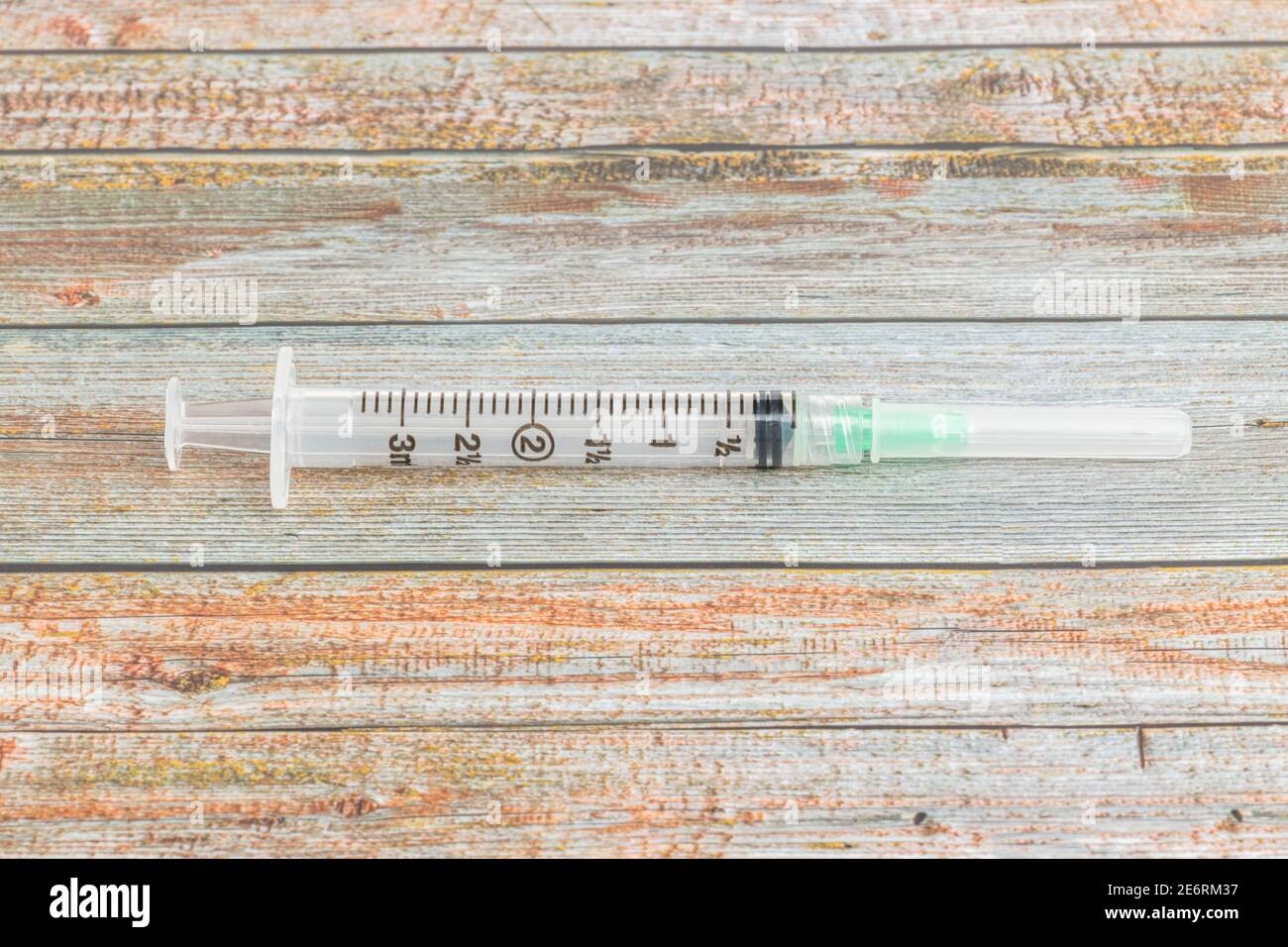 A close-up shot with selective focus of a hygienic single-use plastic ...