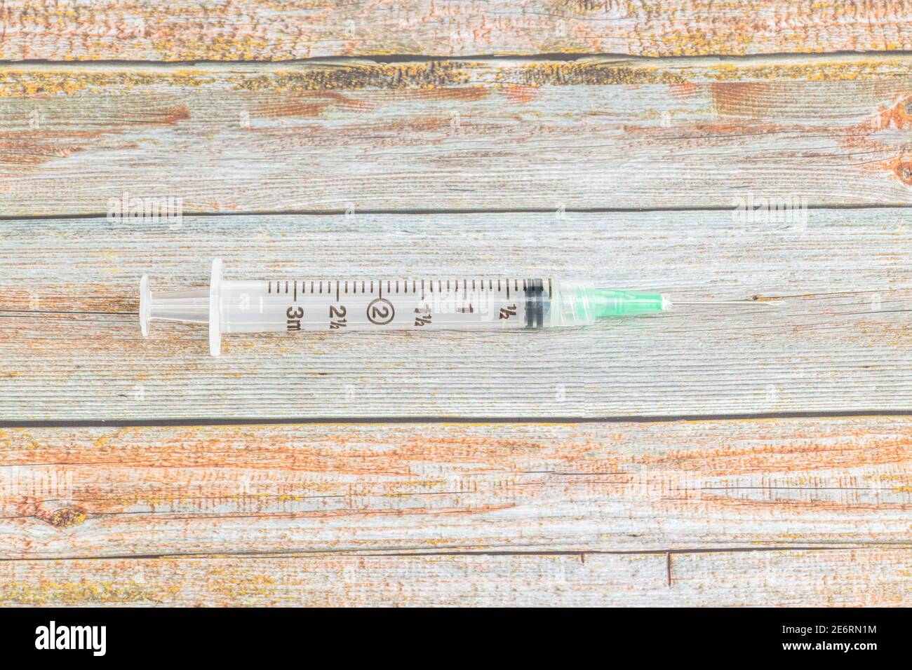 A close-up shot with selective focus of a hygienic single-use plastic ...