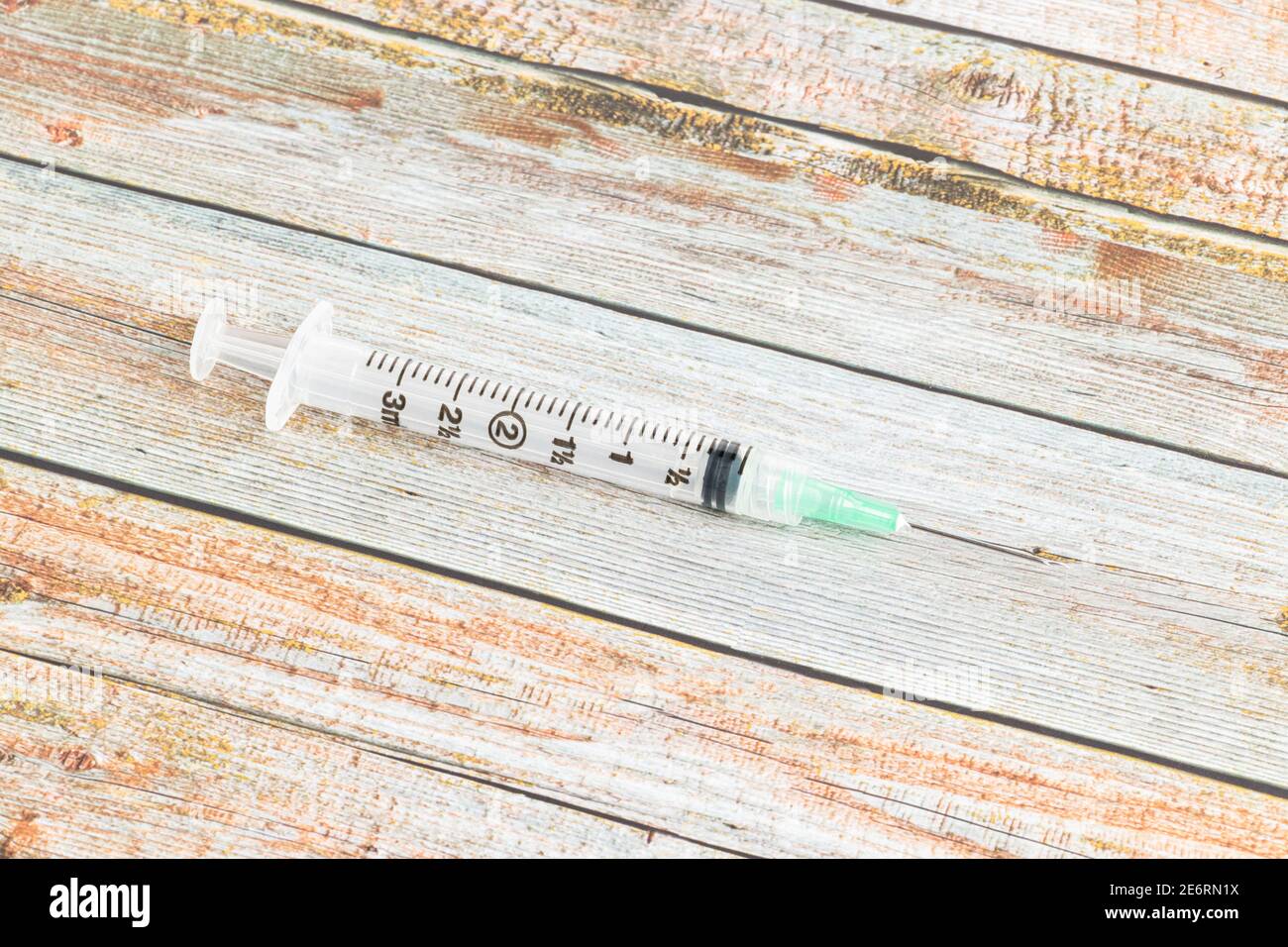 A close-up shot with selective focus of a hygienic single-use plastic ...