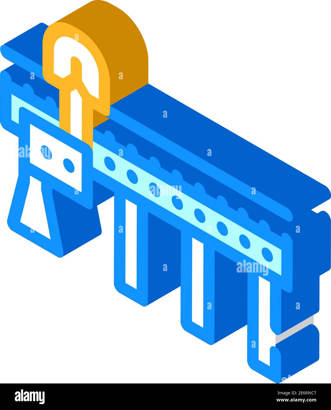 sawing centers isometric icon vector illustration color Stock Vector ...