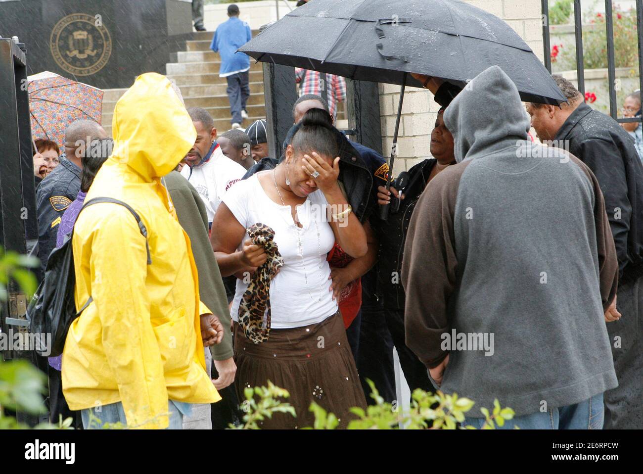 Following a shooting near the school hi-res stock photography and ...