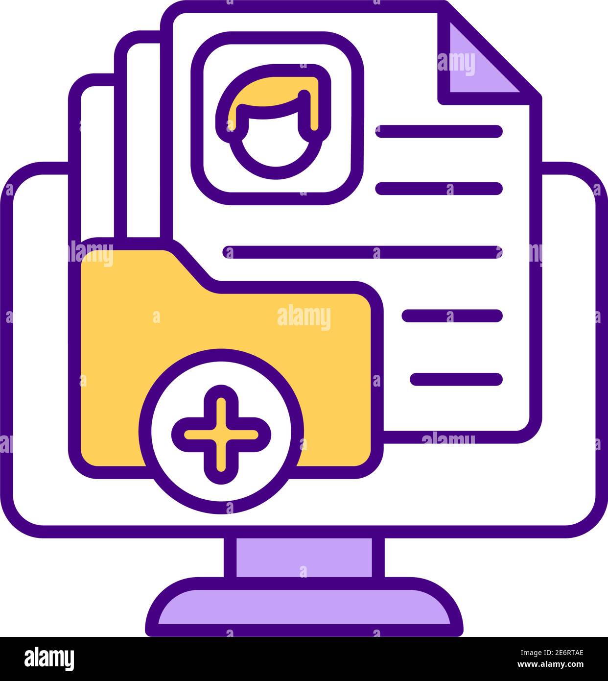 Customer base RGB color icon Stock Vector Image & Art - Alamy