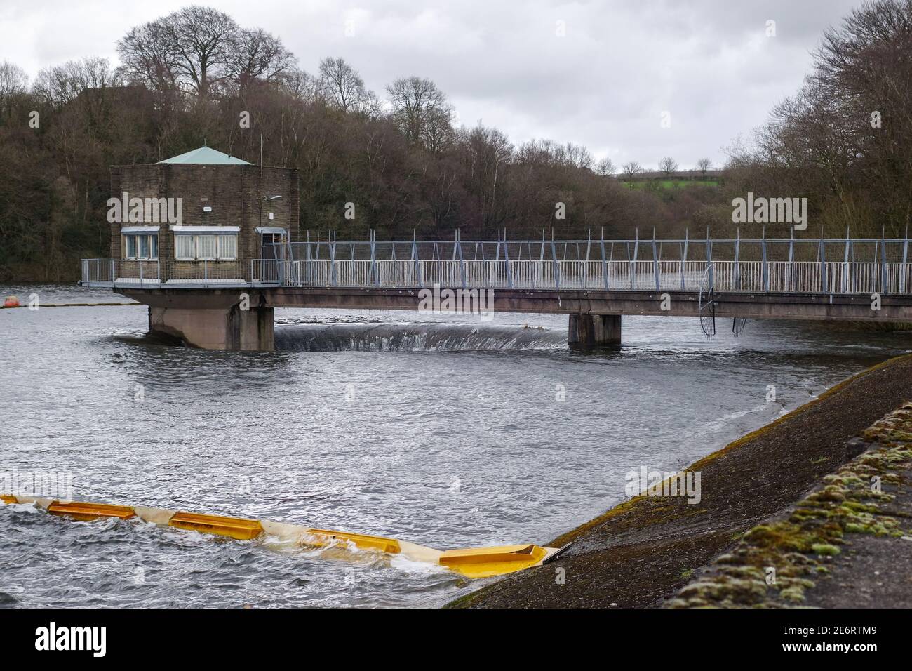 The overflow at Tittesworth reservoir, Meerbrook, Leek, Staffordshire ...