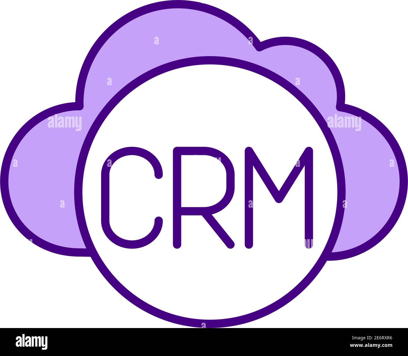 Customer relationship management RGB color icon Stock Vector Image ...