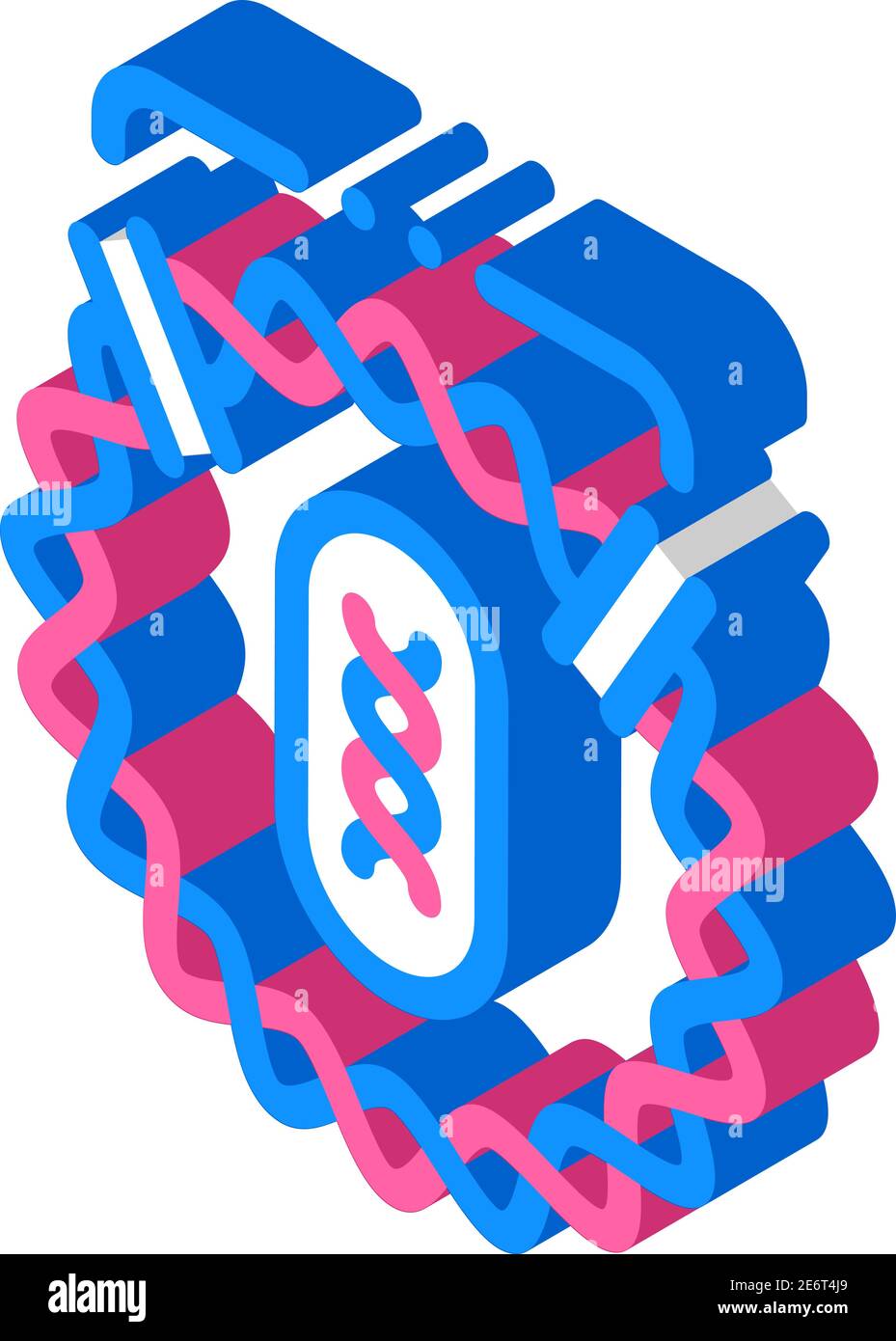 dna decoding for future vaccine isometric icon vector illustration ...