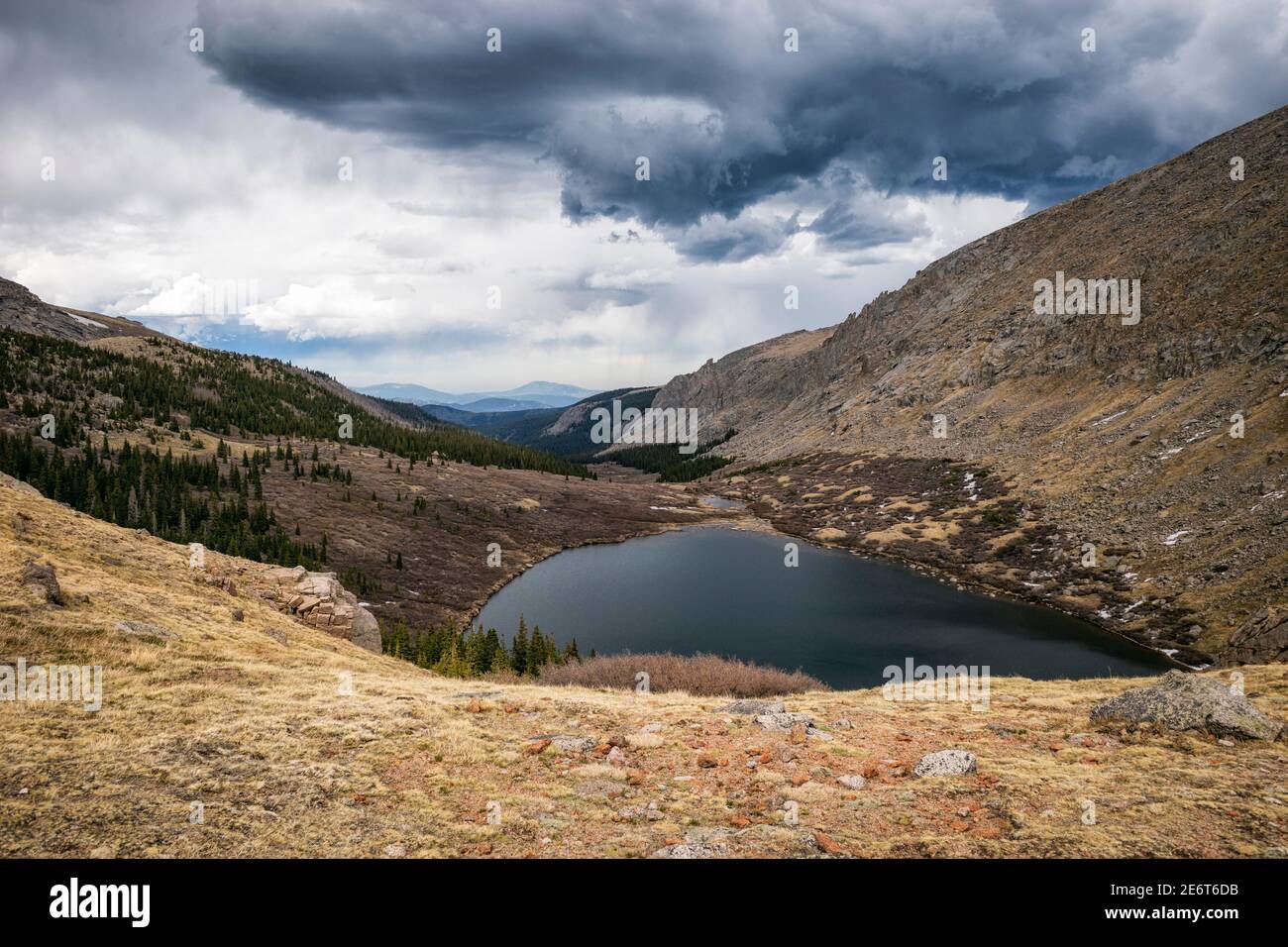 Lower Chicago Lake in the Mount Evans Wilderness, Colorado Stock Photo ...