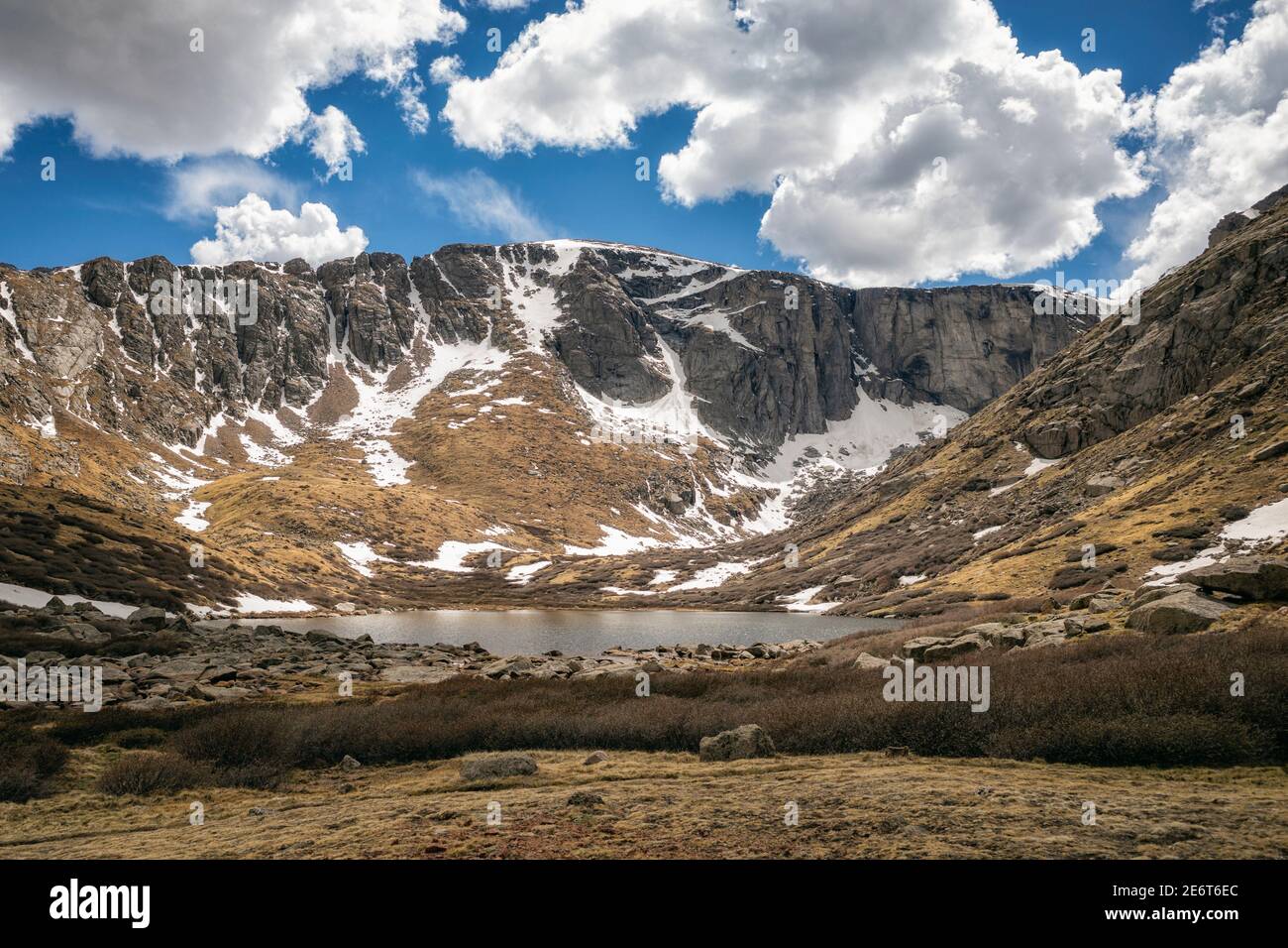 Upper Chicago Lake in the Mount Evans Wilderness, Colorado Stock Photo ...