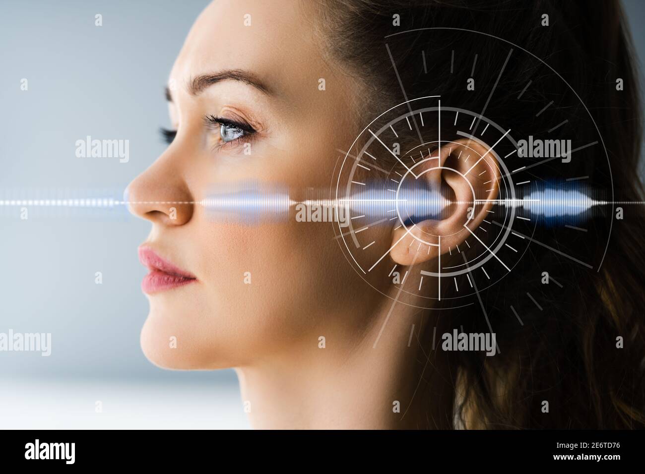 Hearing Aid And Care Check And Exam Stock Photo - Alamy