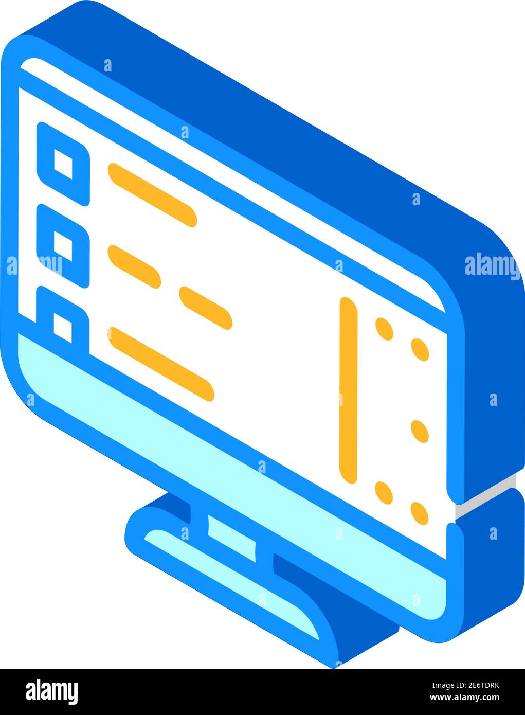 software list of operating system isometric icon vector illustration ...