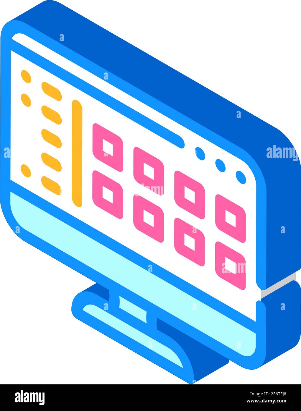 Files Of Operating System Isometric Icon Vector Illustration Stock