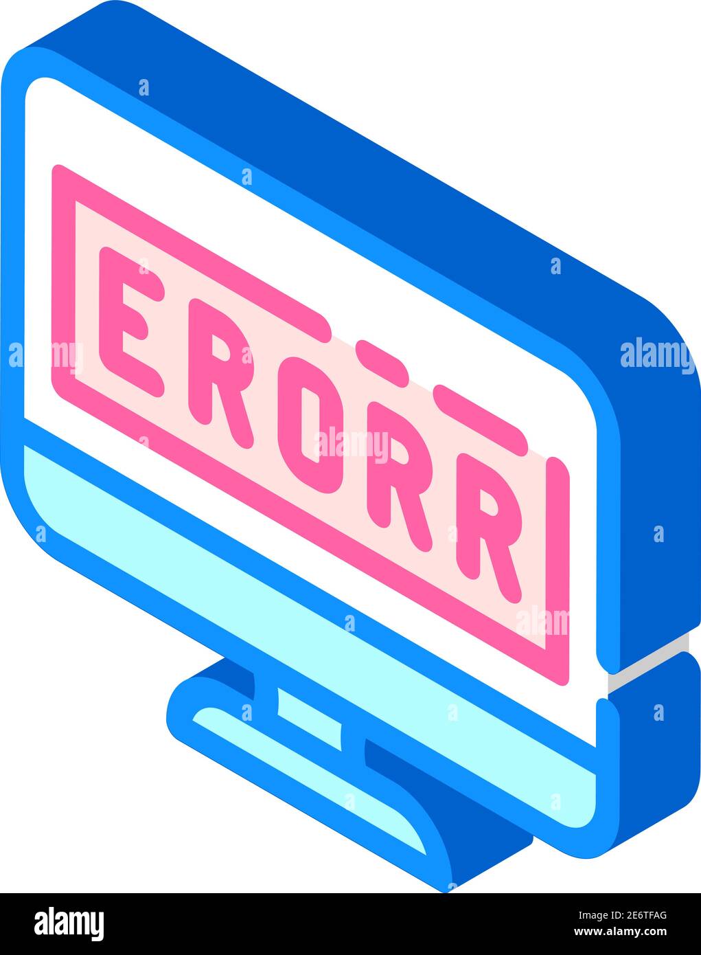 error operating system isometric icon vector illustration Stock Vector ...