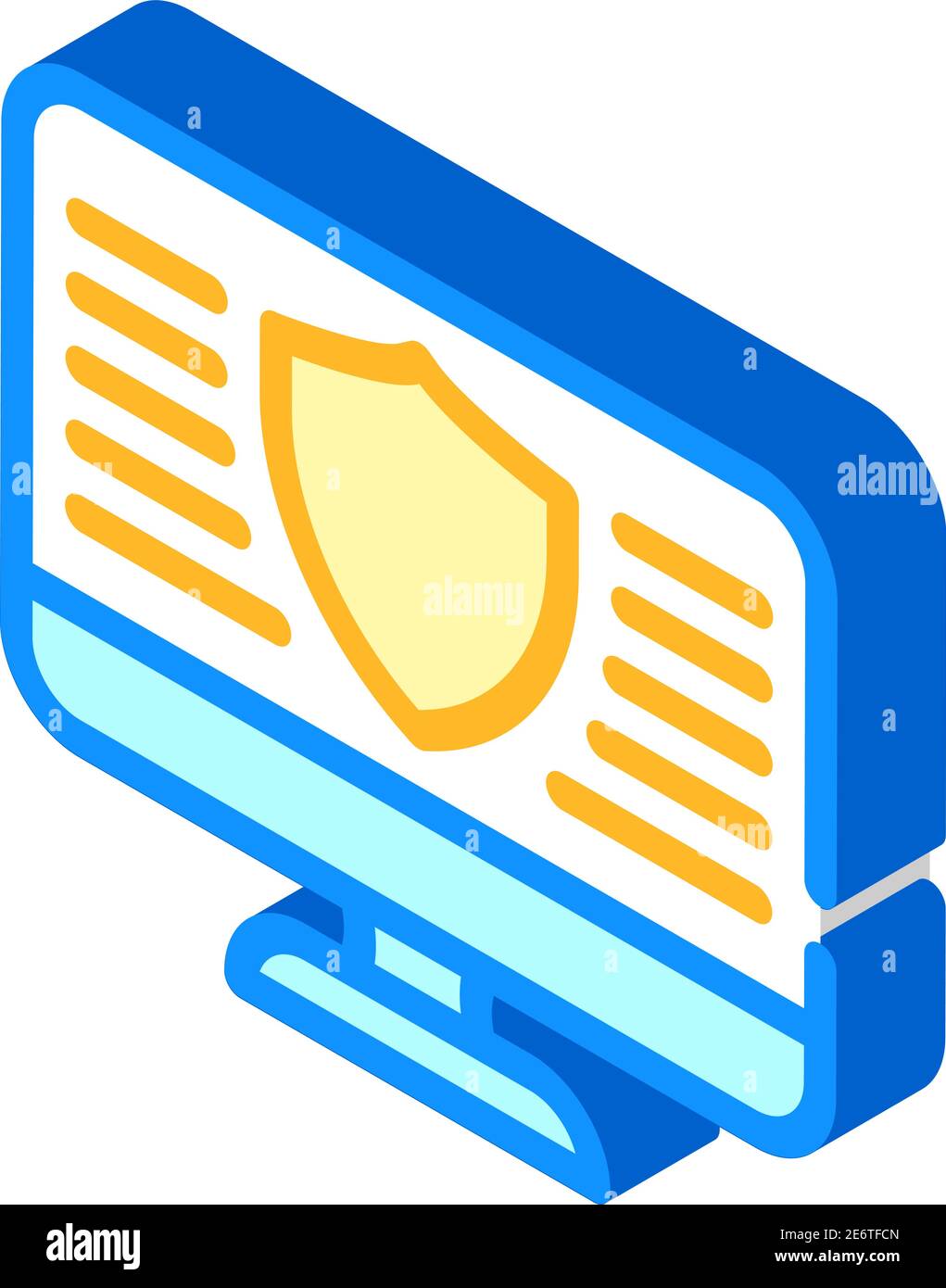data security operating system isometric icon vector illustration Stock ...