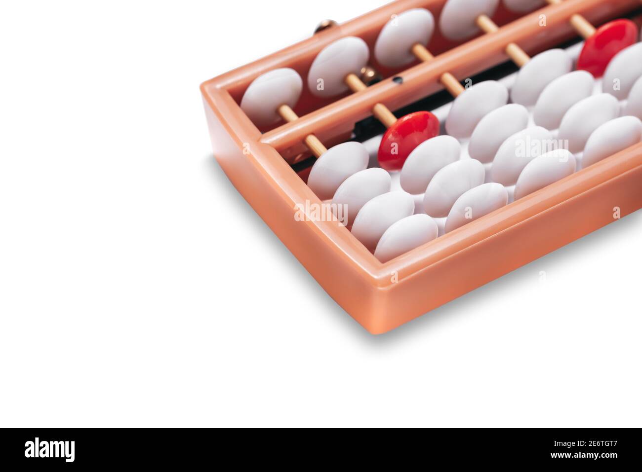 Japanese traditional abacus soroban isolated on white background ...