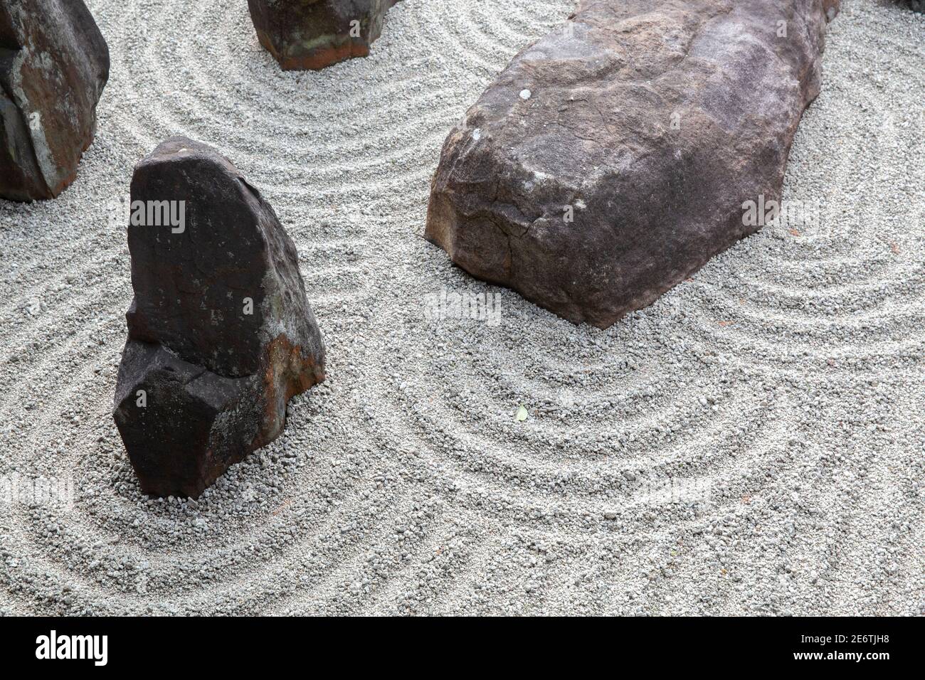 Japanese Zen Rock Garden at Tofuku-ji Temple Stock Photo - Alamy
