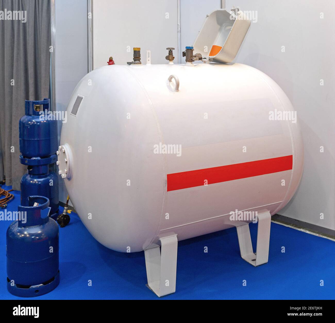 Big Storage Tank for Liquefied Petroleum Gas Stock Photo - Alamy